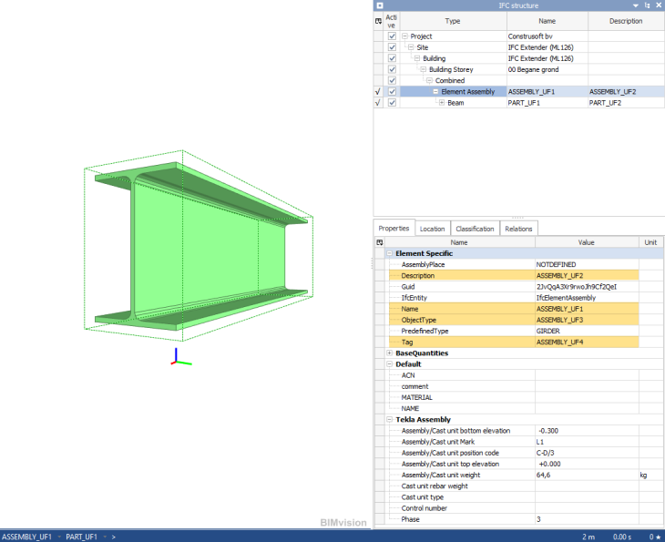 IFC Extender (ML126) | Tekla User Assistance